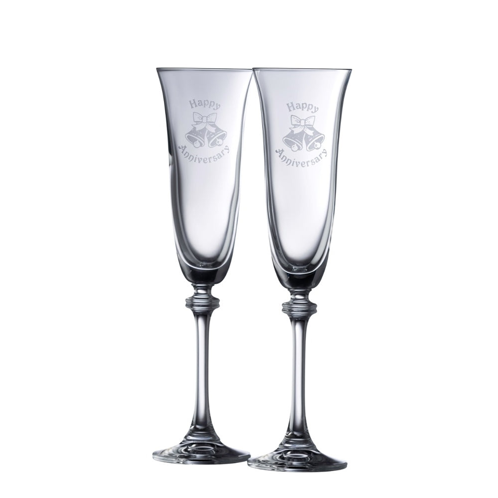 Galway Crystal Happy Anniversary Liberty Flute Pair – Belleek Pottery