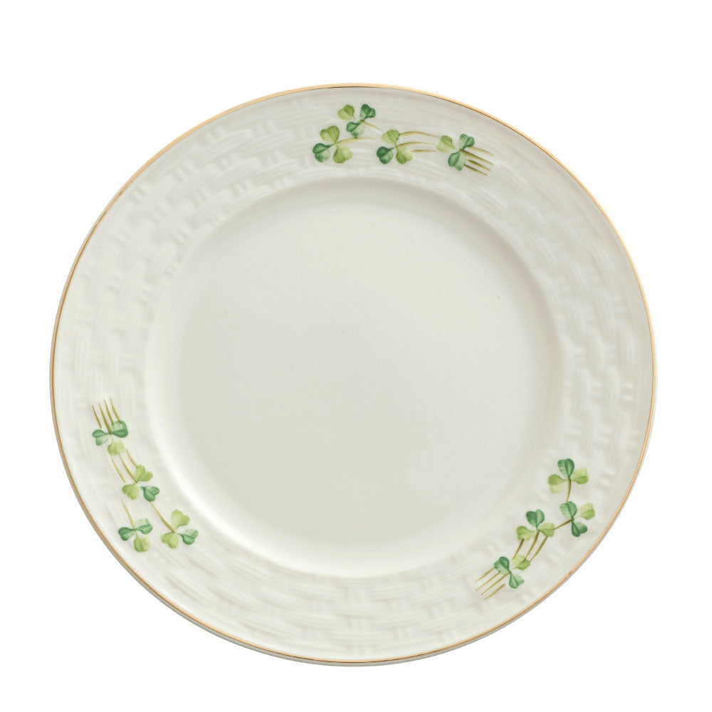 Belleek Classic 1880 - Gold Shamrock Dinner Plate – Belleek Pottery