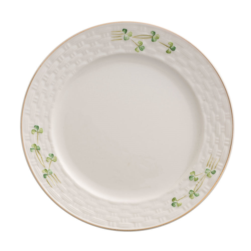Belleek Classic 1880 - Gold Shamrock Salad Plate – Belleek Pottery
